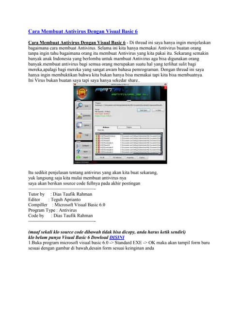Antivirus vb | DOCX