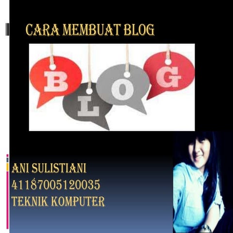 Cara membuat blog | PPTX