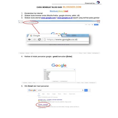Cara membuat blog dari blogger | PDF