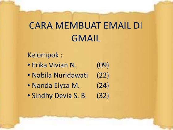 Cara Membuat Gmail | PPT
