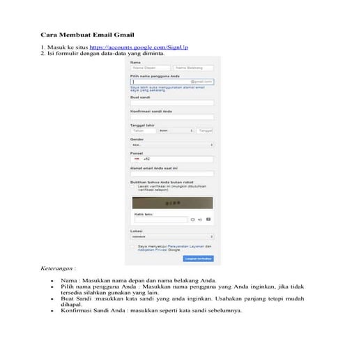 CARA MEMBUAT EMAIL | PDF