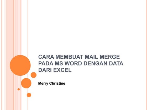 Mail merge | PPTX