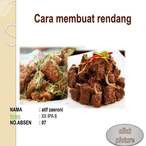 CARA MEMBUAT RENDANG | PPTX