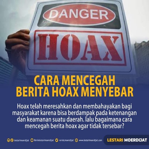Cara Mencegah Berita Hoax Menyebar | PDF