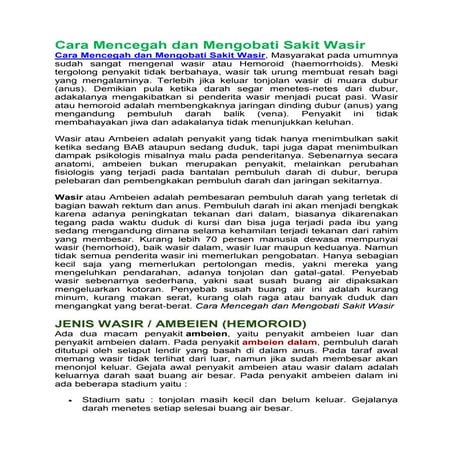 Hemorrhoid (wasir) | PPTX