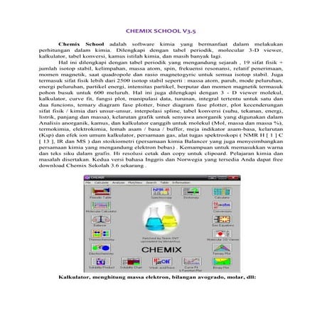 Cara menggunakan aplikasi chemix school v3.5 | DOCX