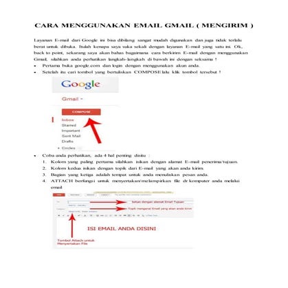 Cara menggunakan email | DOCX