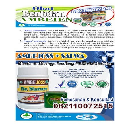 Cara menghilangkan benjolan ambeien | PDF