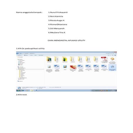 Cara menginstal aplikasi utility | DOCX