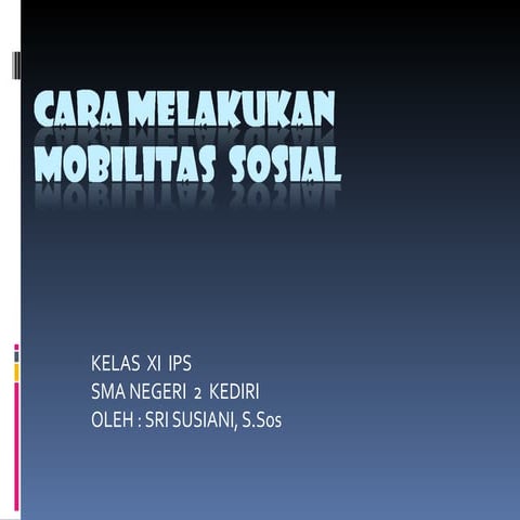 Cara mob sos new | PPT