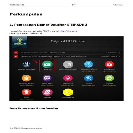 Cara Pendaftaran Ormas di AHU Online | PDF