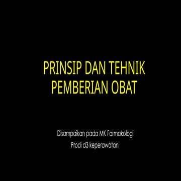 OBAT INJEKSI INTRAKUTAN DAN SUBKUTAN | PPTX