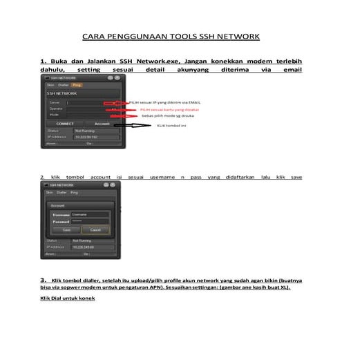 Cara penggunaan ssh network | PDF