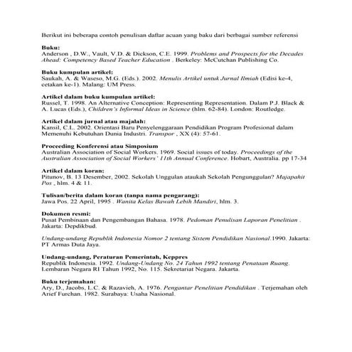 Cara penulisan dapus | PDF