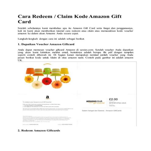 Cara Redeem AGC AMAZON | DOCX