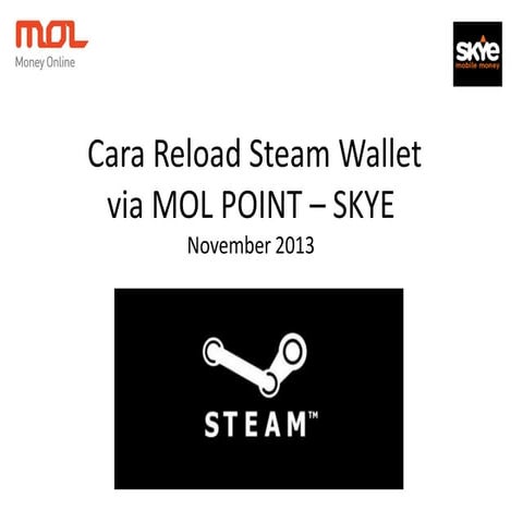 Cara reload STEAM wallet via MOLPoint -SKYE | PDF