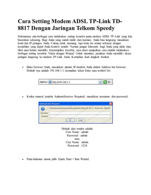 Cara konfigurasi access point tp - link | PPT