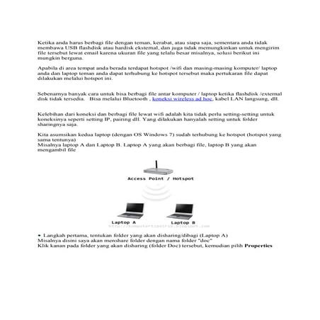 Cara transfer file via wifi | PDF
