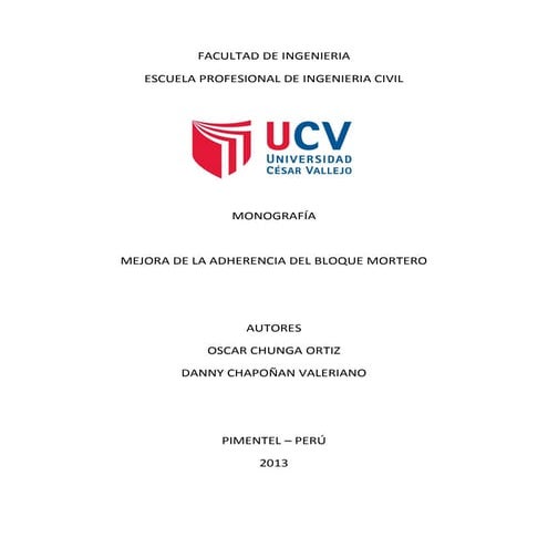 Carátula ucv | DOC