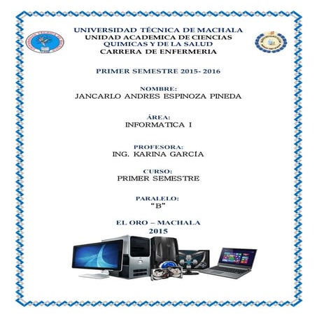 Caratula de informatica | DOCX