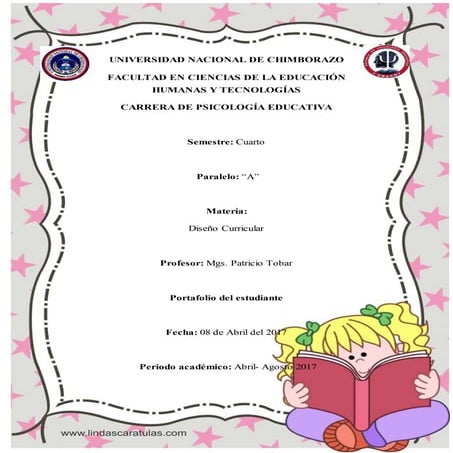 Portada diseño curricular | DOCX