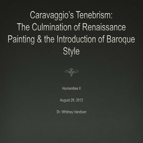 Caravaggio | PPTX