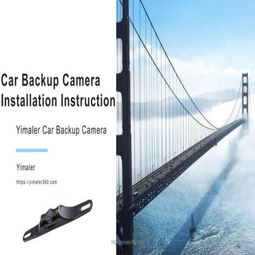 Car backup camera installation instruction | PPT