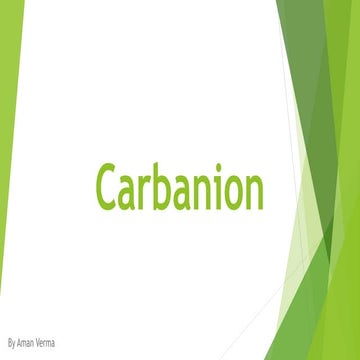 Carbocations and carbanions | PDF