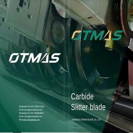 Carbide Slitter Blades for Corrugated Board Cutting – Product Catalog | PDF