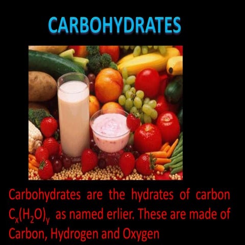 Carbohydrate | PPTX