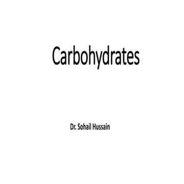 Carbohydrates Structure and functions- Biochemistry PPT for Students ...