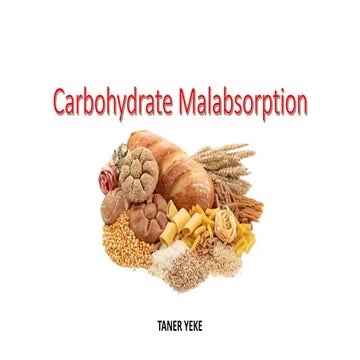 Carbohydrate Malabsorption | PPTX