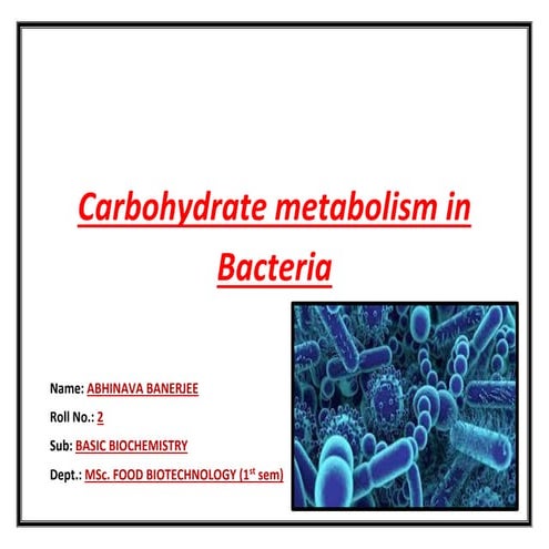 Carbohydrate metabolism in Bacteria.pdf
