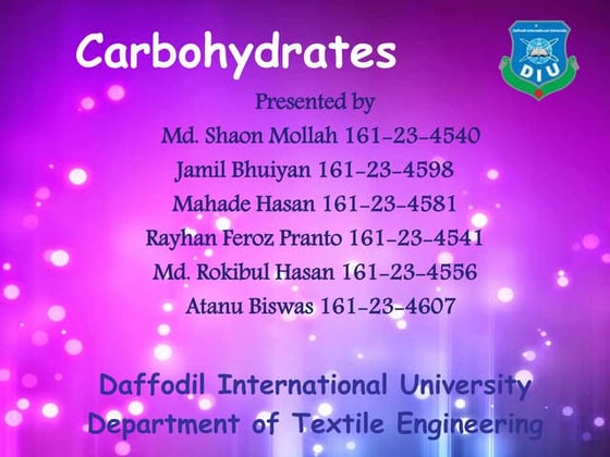 Carbohydrates | PPT