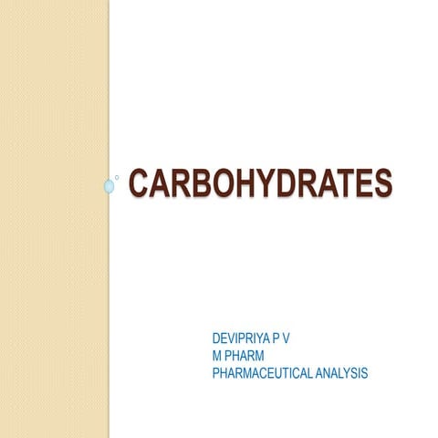 Carbohydrates | PPT