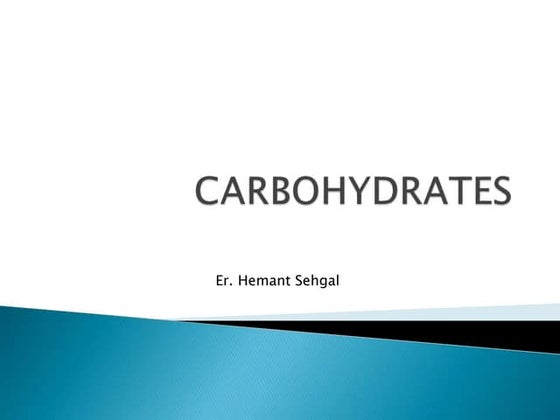 Carbohydrates Unit 2nd of Nutrition | PPTX | Digestive Disorders ...