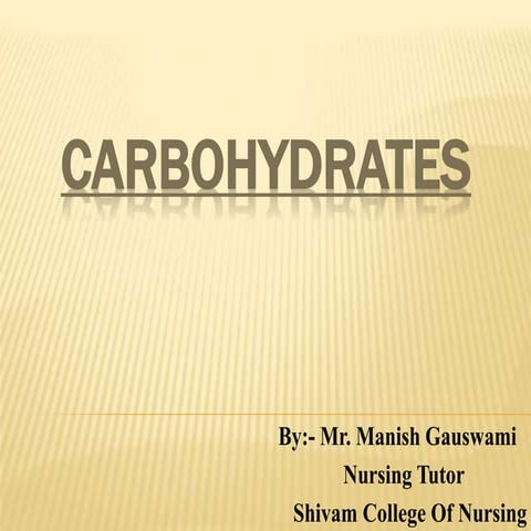 carbohydrates .pptx