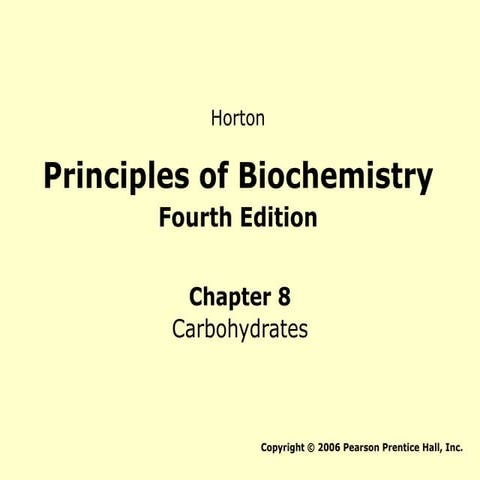 Carbohydrates principles of biochemistry | PDF