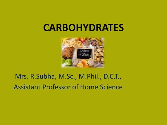 Classification of carbohydrates.ppt | Chemistry | Science