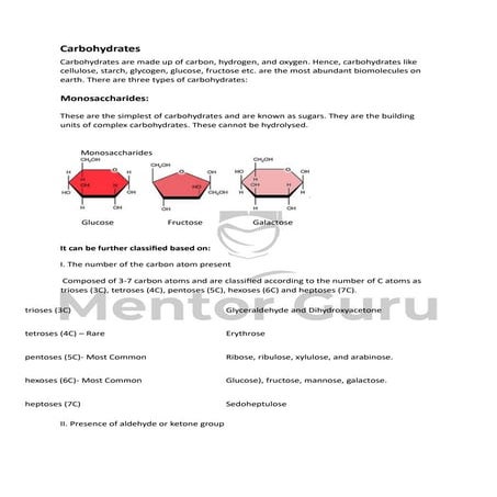 Carbohydrates-ppt. 2025 . Carbohydrates | PDF