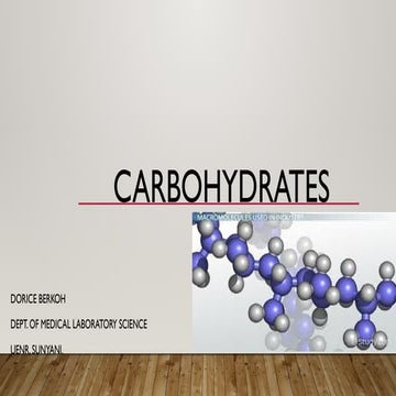Biochemistry lecture notes carbohydrates | PDF