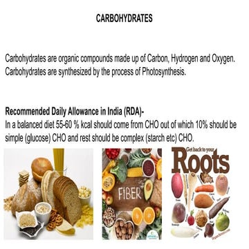 Carbohydrates powerpoint presentation ppt | PPT