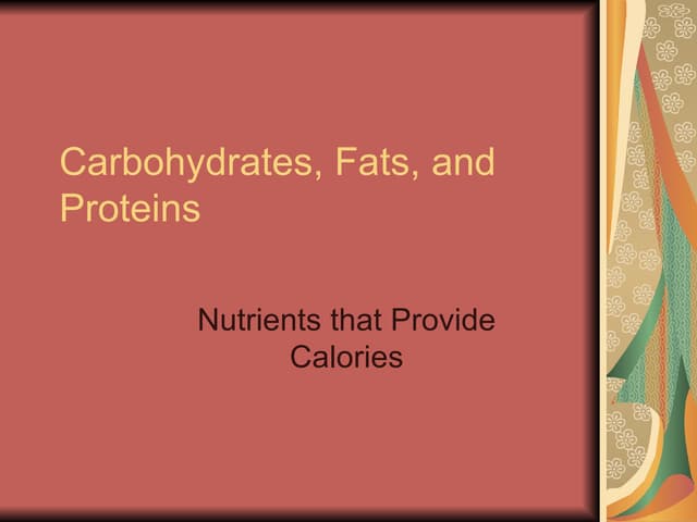 Nutrition | PPT