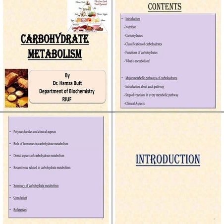 Carbohydrates Metabolism reactions .pdf. | PDF
