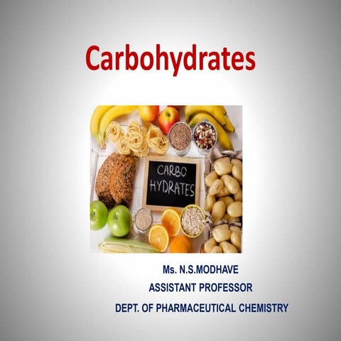 Carbohydrates - Defination, Classification | PPTX