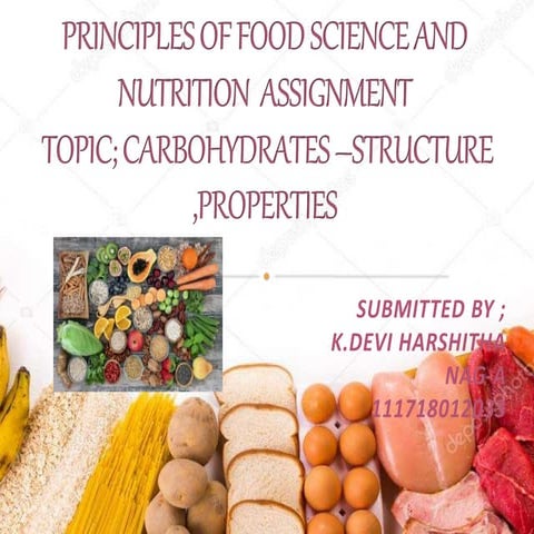 Carbohydrates structure and properties | PPTX