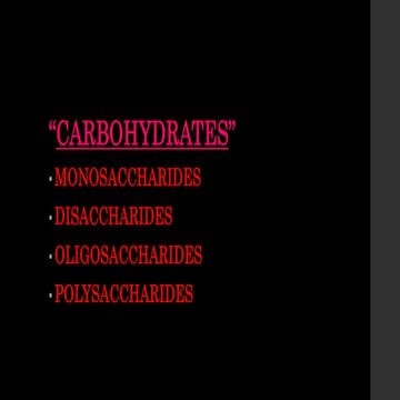 Carbohydrates Structure and functions- Biochemistry PPT for Students ...