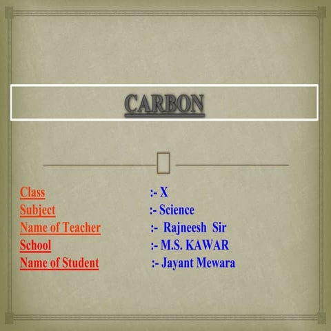 Carbon | PPT