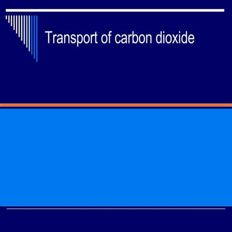 Carbon Dioxide Transport | PPT
