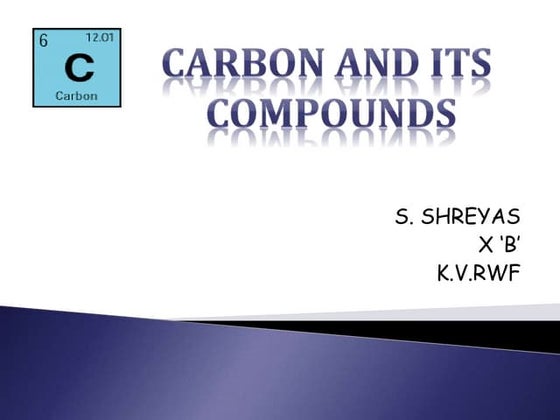 Carbon compounds (ppt) | PPT
